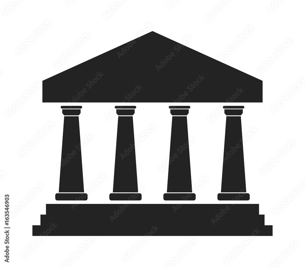 Greek temple icon Stock Vector | Adobe Stock