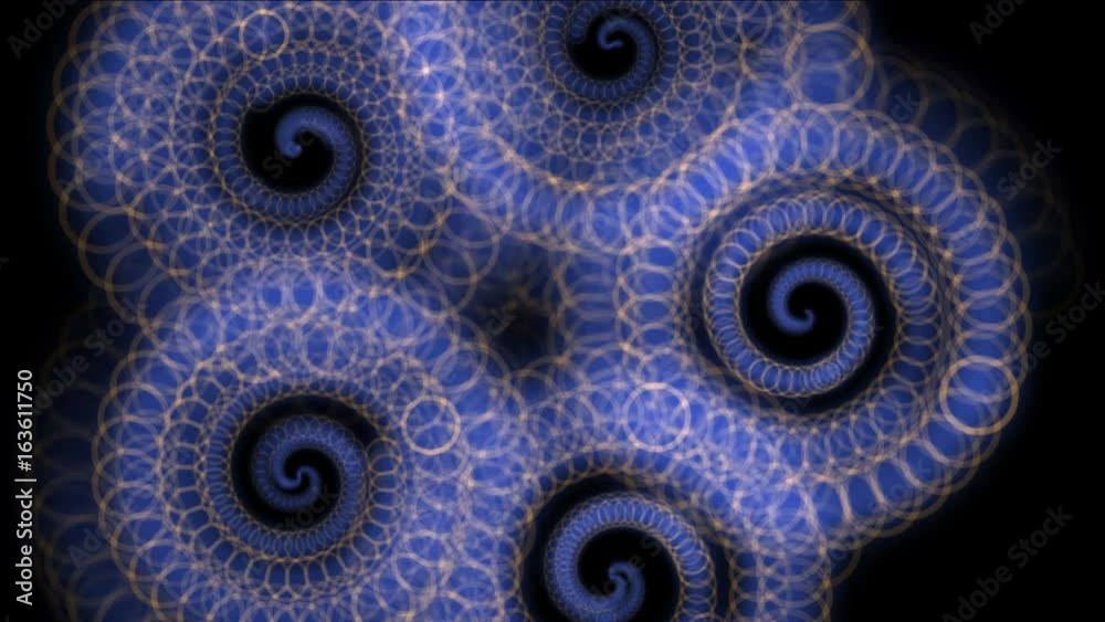 4k Abstract floating spiral microscopic micro nano firework ripple ...