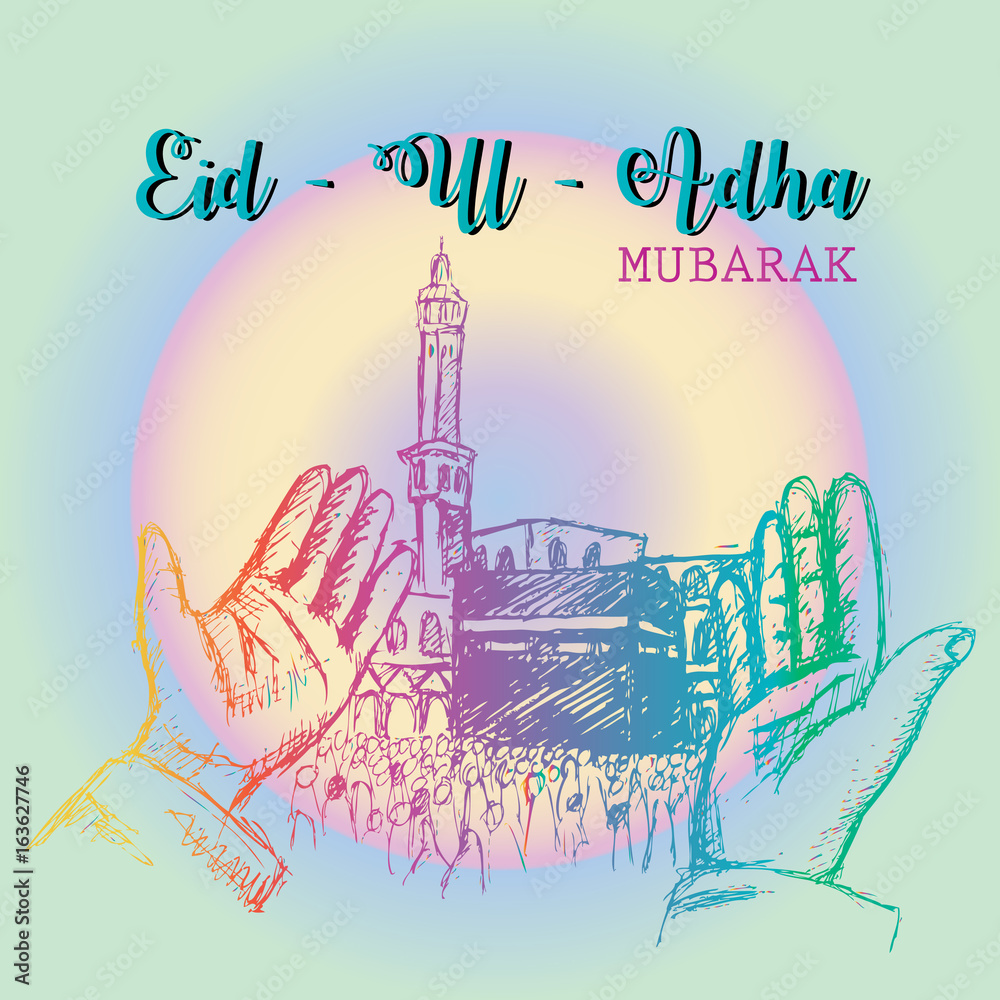 Muslim Community Festival of Sacrifice, Eid-Al-Adha celebration with ...