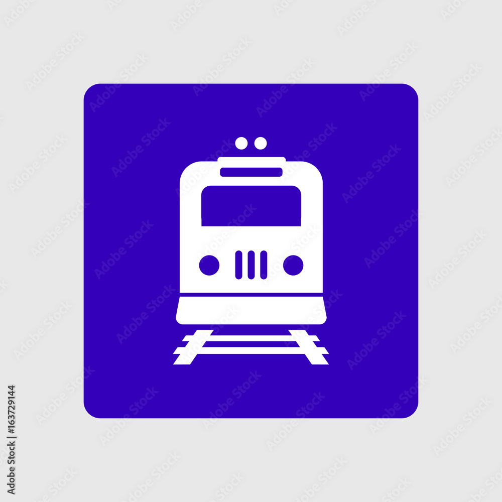 Train icon. Metro symbol. Railway station sign. Stock Vector | Adobe Stock