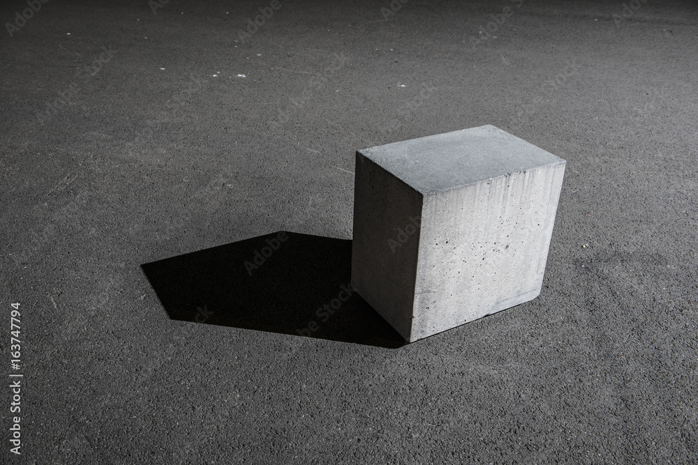 Concrete Cube Block Stock Photo | Adobe Stock