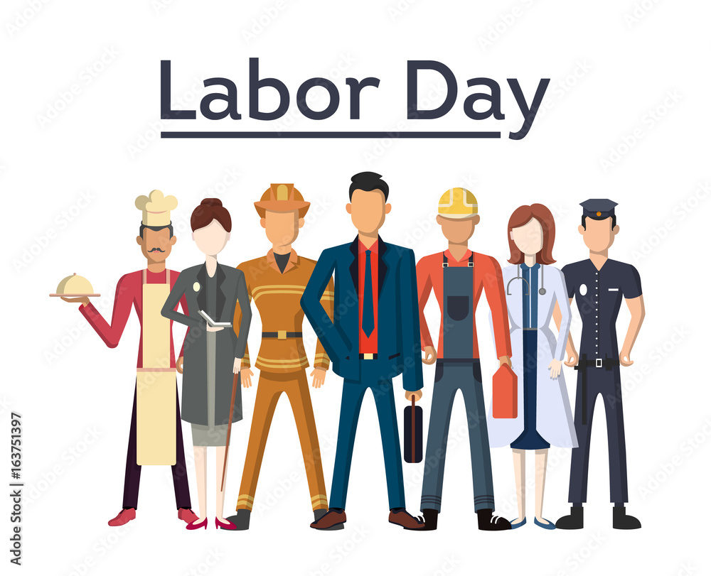 Labor day illustration. Stock Vector | Adobe Stock
