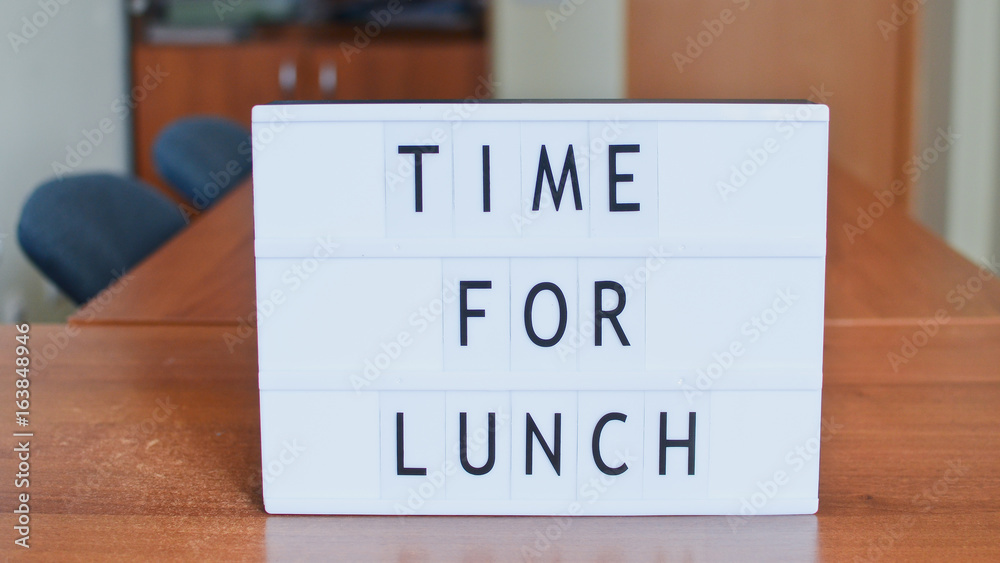 Office Closed For Lunch Sign