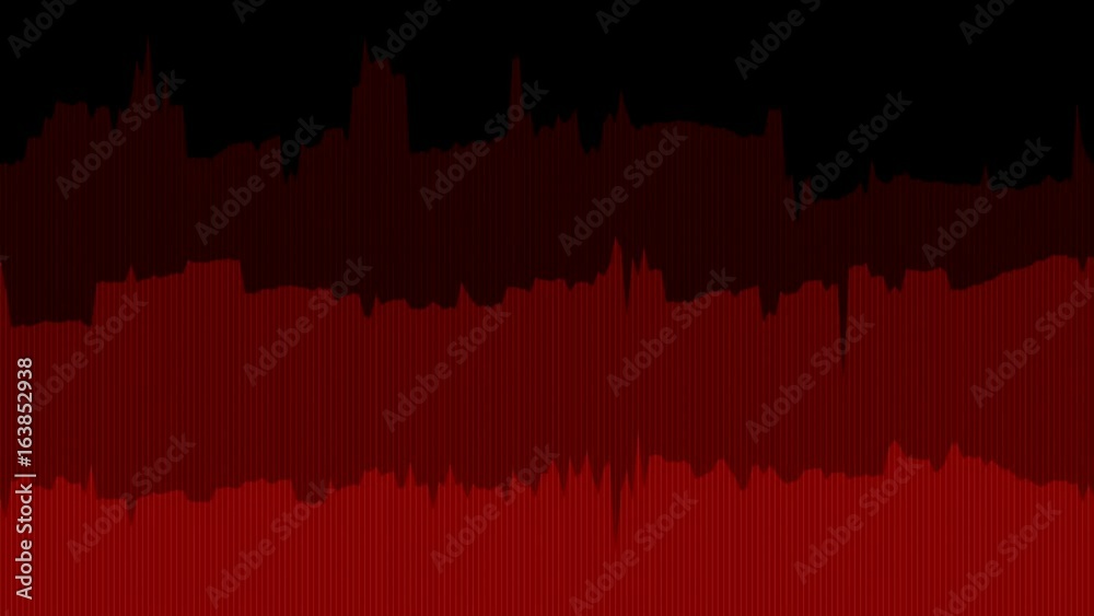 Red Data Line Graph. Full screen saver loop of data points fluctuating ...