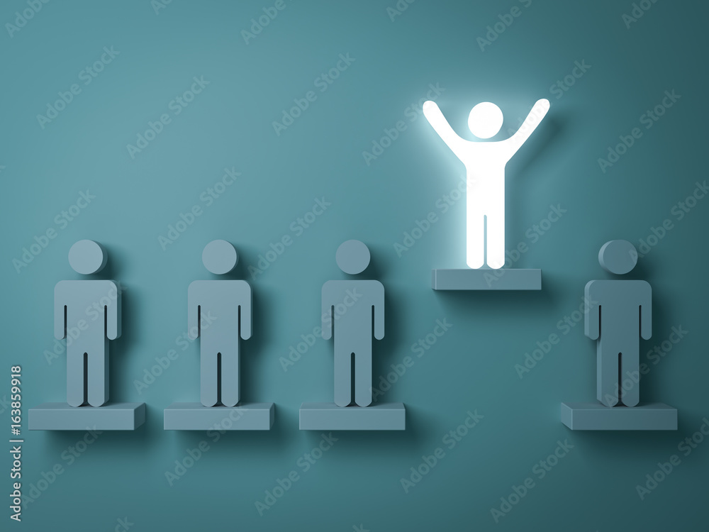 Stand out from the crowd and different creative idea concepts , One ...