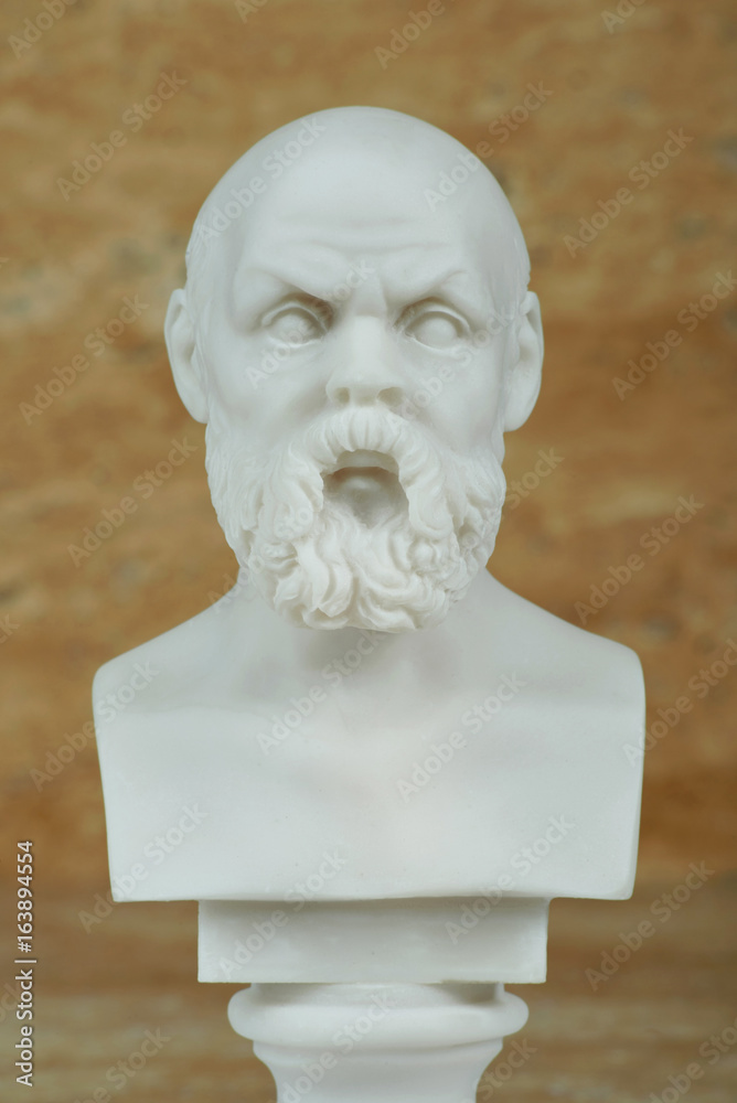 Statue of Socrates,ancient greek philosopher. Stock Photo | Adobe Stock