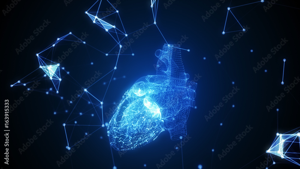 The human heart is formed by rotating particles. The structure of the ...