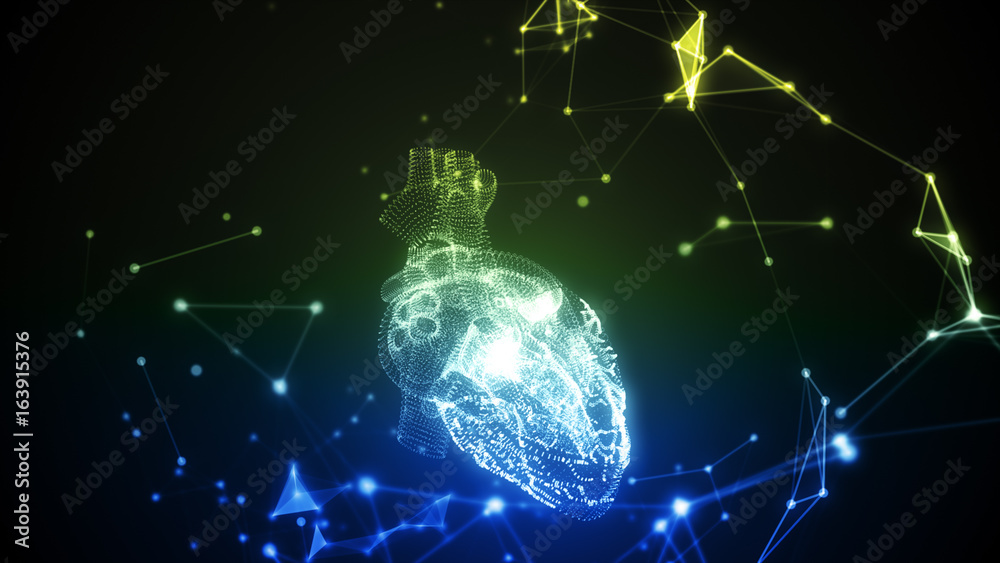 The human heart is formed by rotating particles. The structure of the ...