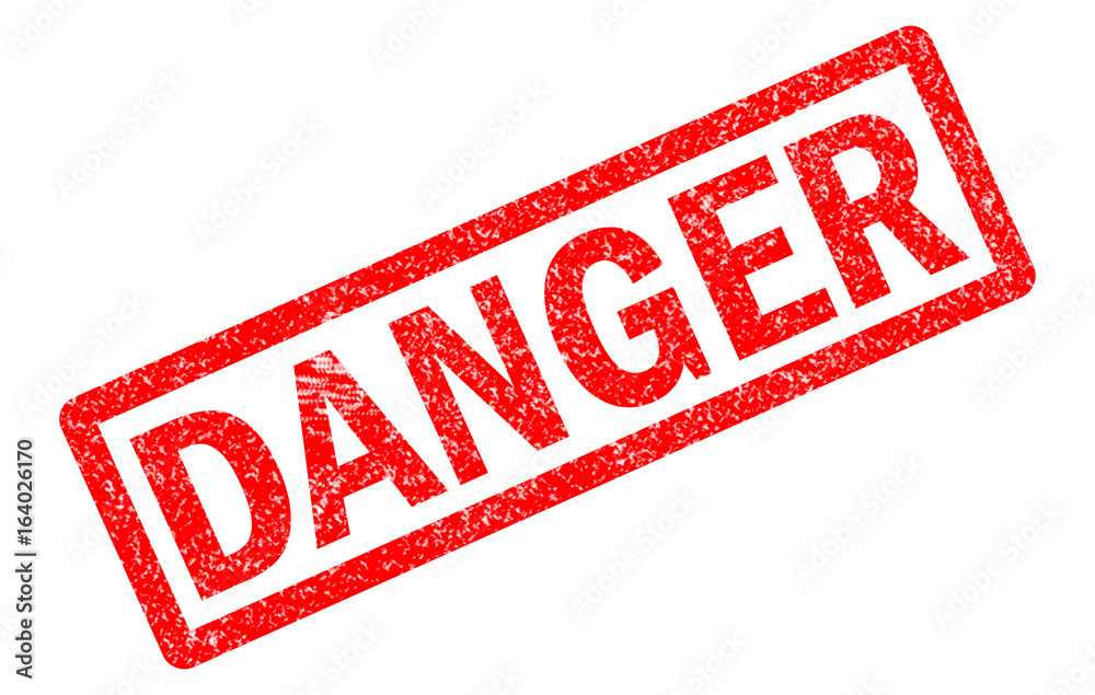 red danger stamp on white background. danger stamp sign. Stock ...
