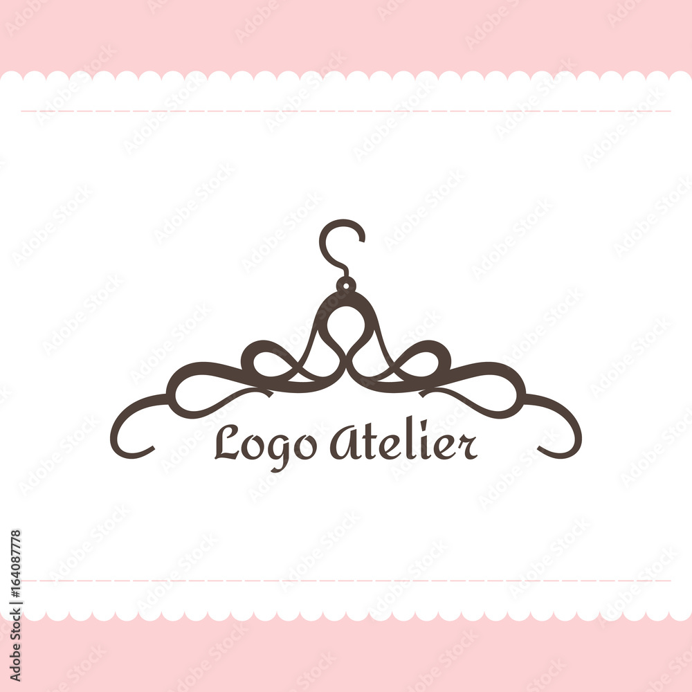 The logo Atelier. Vector template for the fashion industry. Element for ...