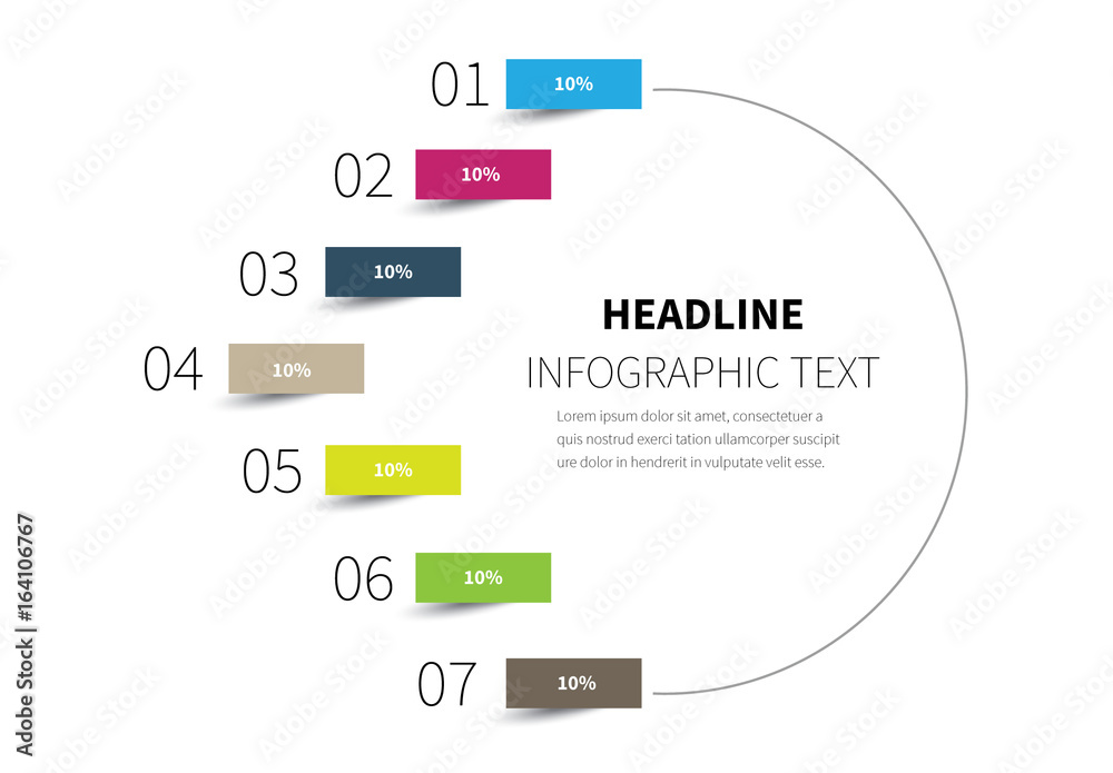 Half Circle Infographic Layout Stock Template | Adobe Stock