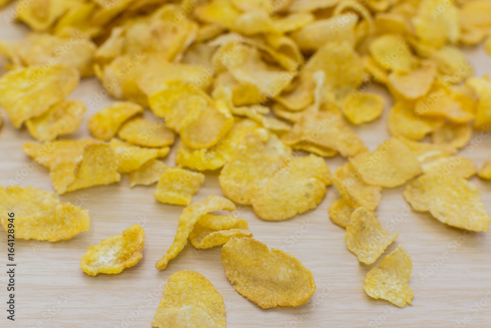 corn flakes and texture, for morning breakfast Stock Photo | Adobe Stock
