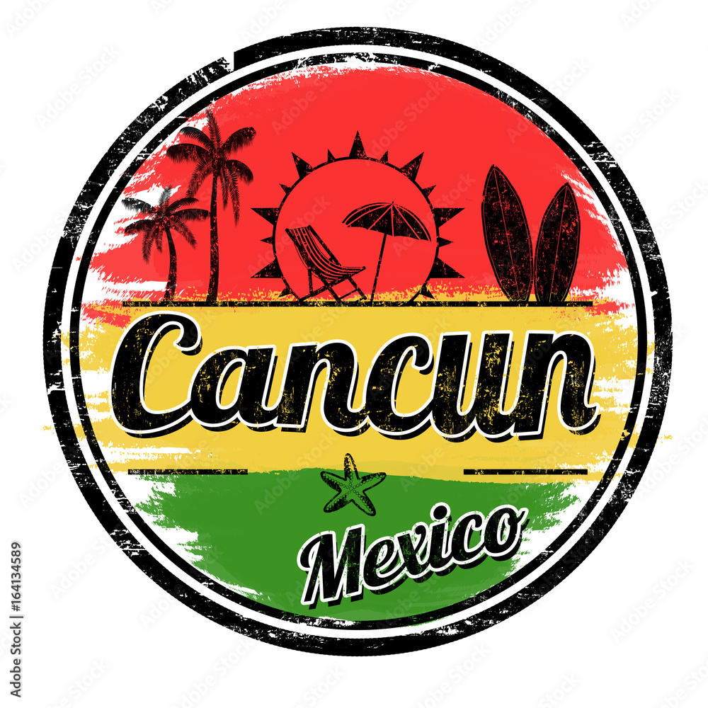 Cancun sign or stamp Stock Vector | Adobe Stock