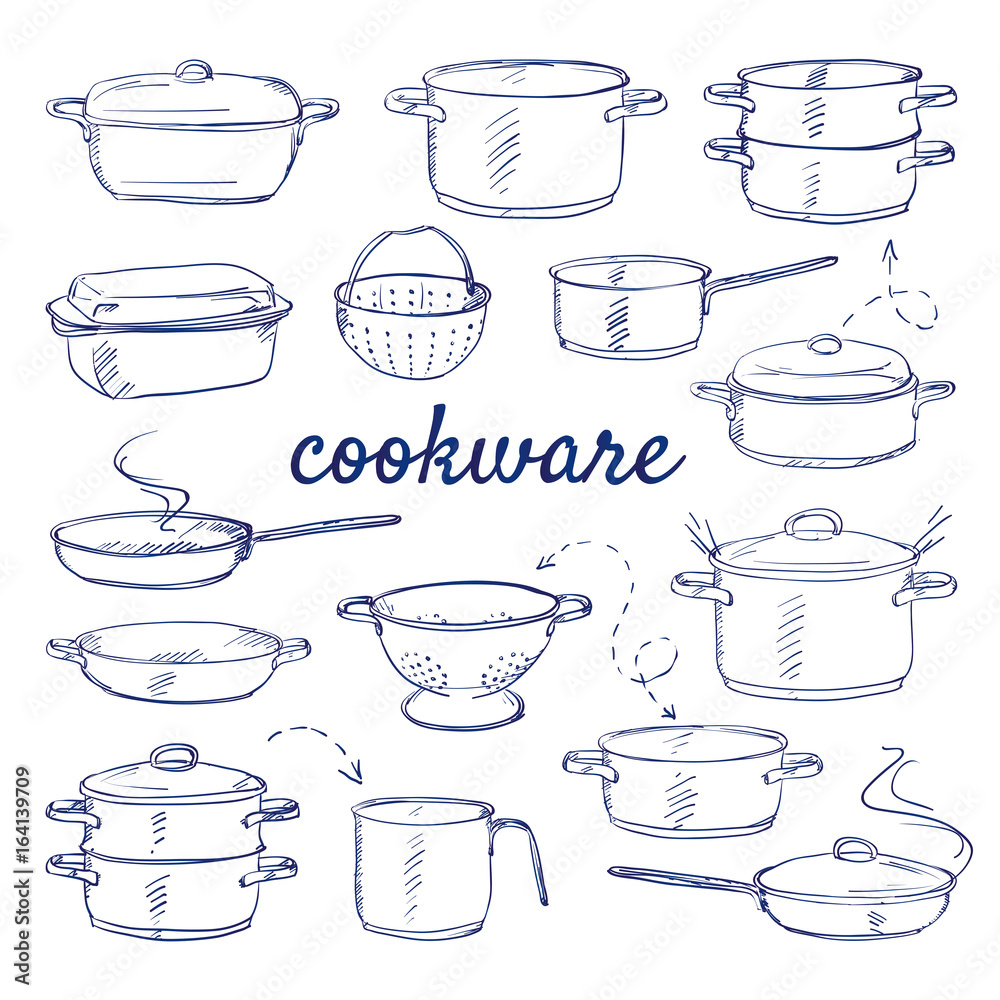 Cooking Pan Drawing