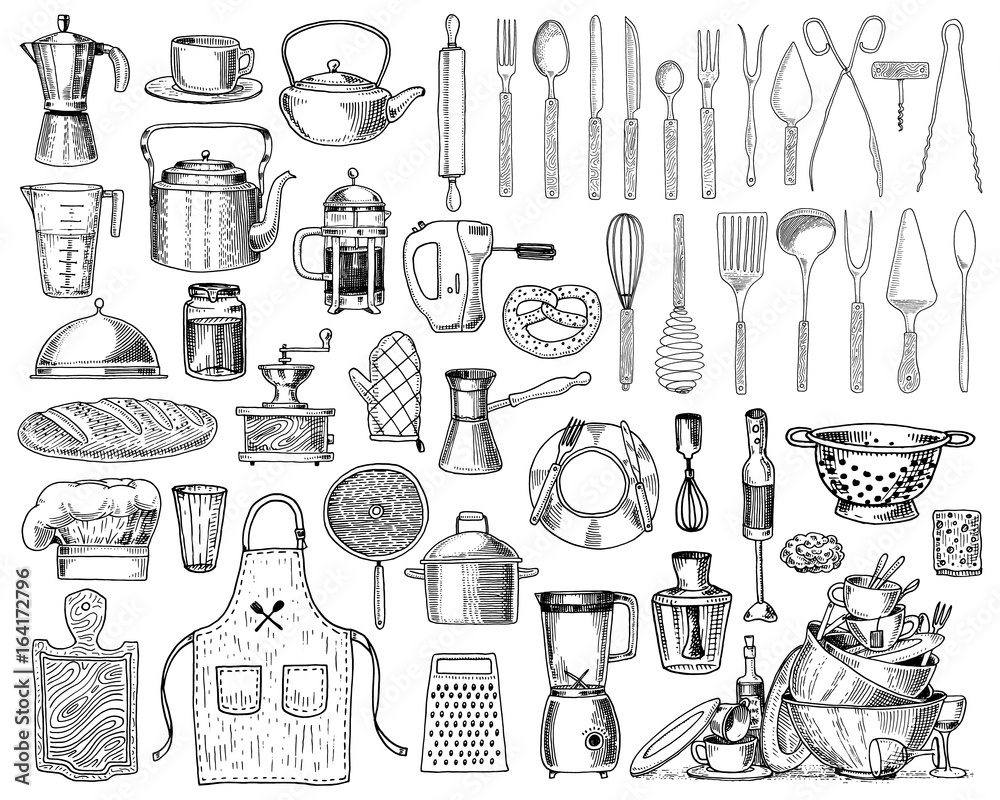 Dirty Kitchen Drawing