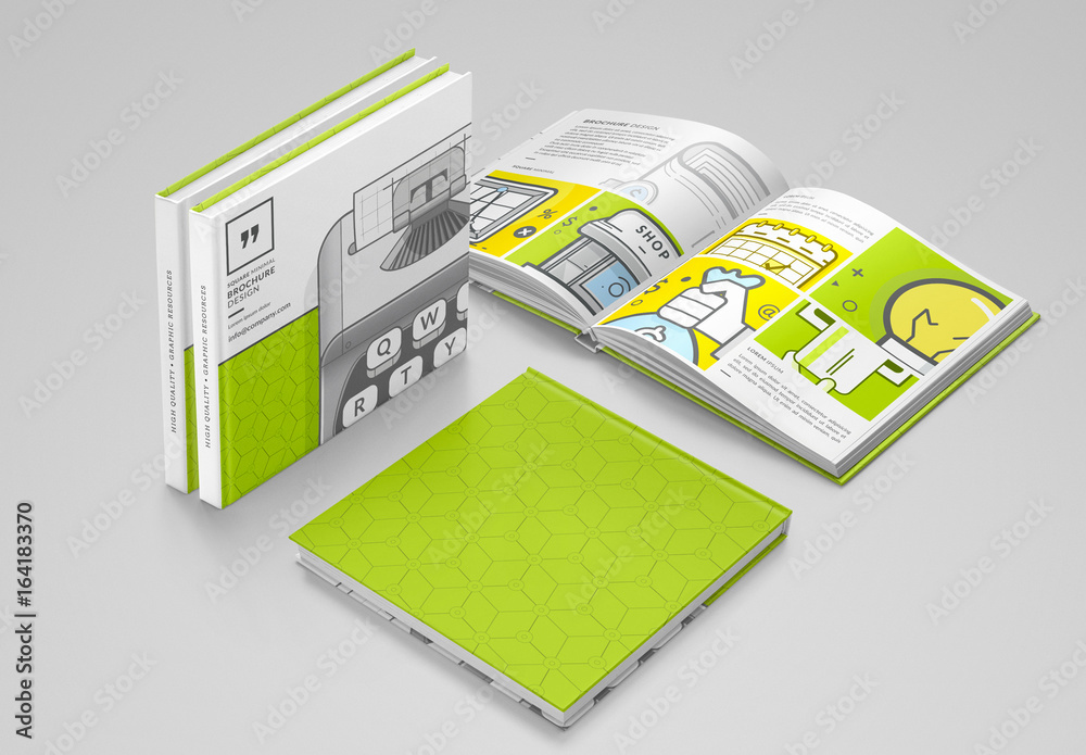 Book Style Design Brochure Layout 1 Stock Template | Adobe Stock