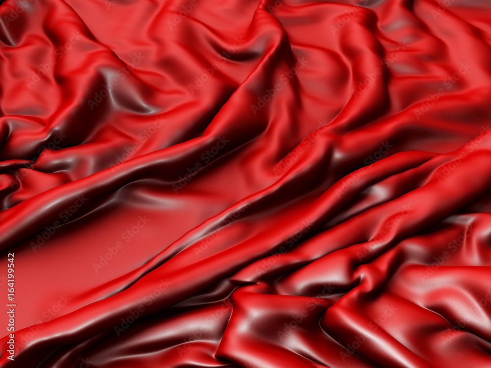 Red silk satin fabric texture background Stock Illustration | Adobe Stock
