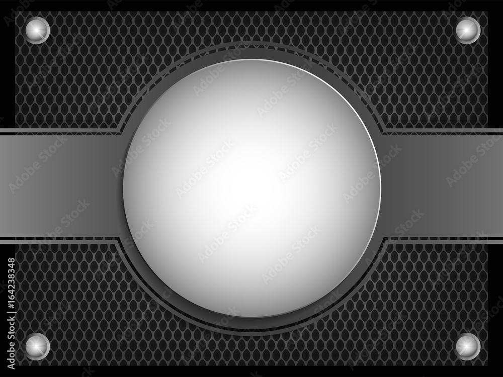 Black iron template steel texture or metal pattern background, vector ...