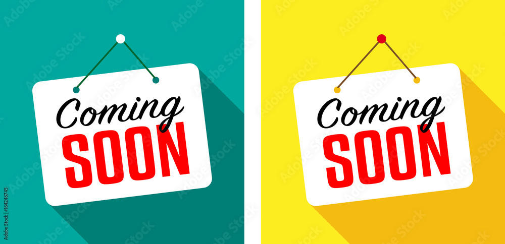 Coming soon Stock Vector | Adobe Stock