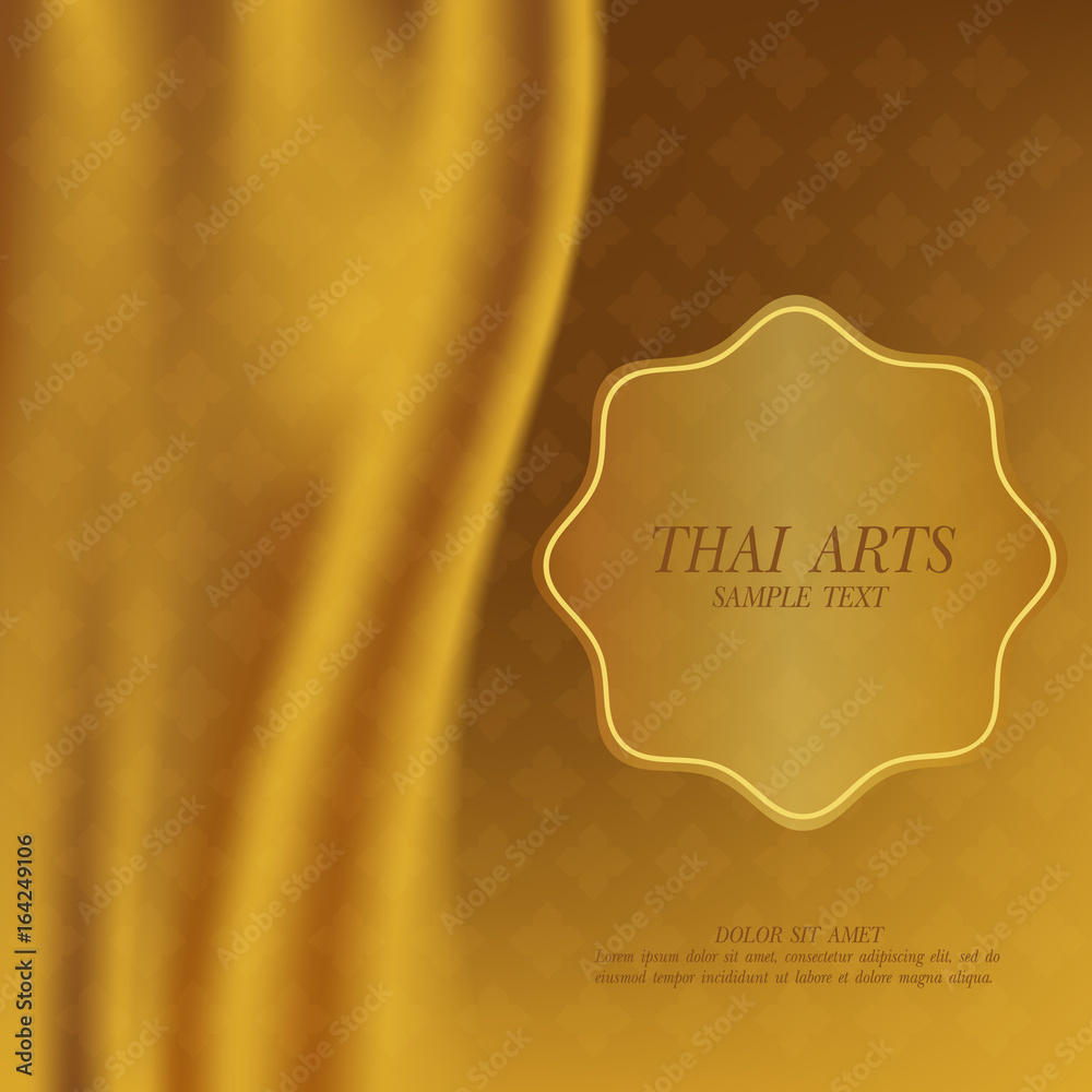 Thai Art vector background. Stock Vector | Adobe Stock