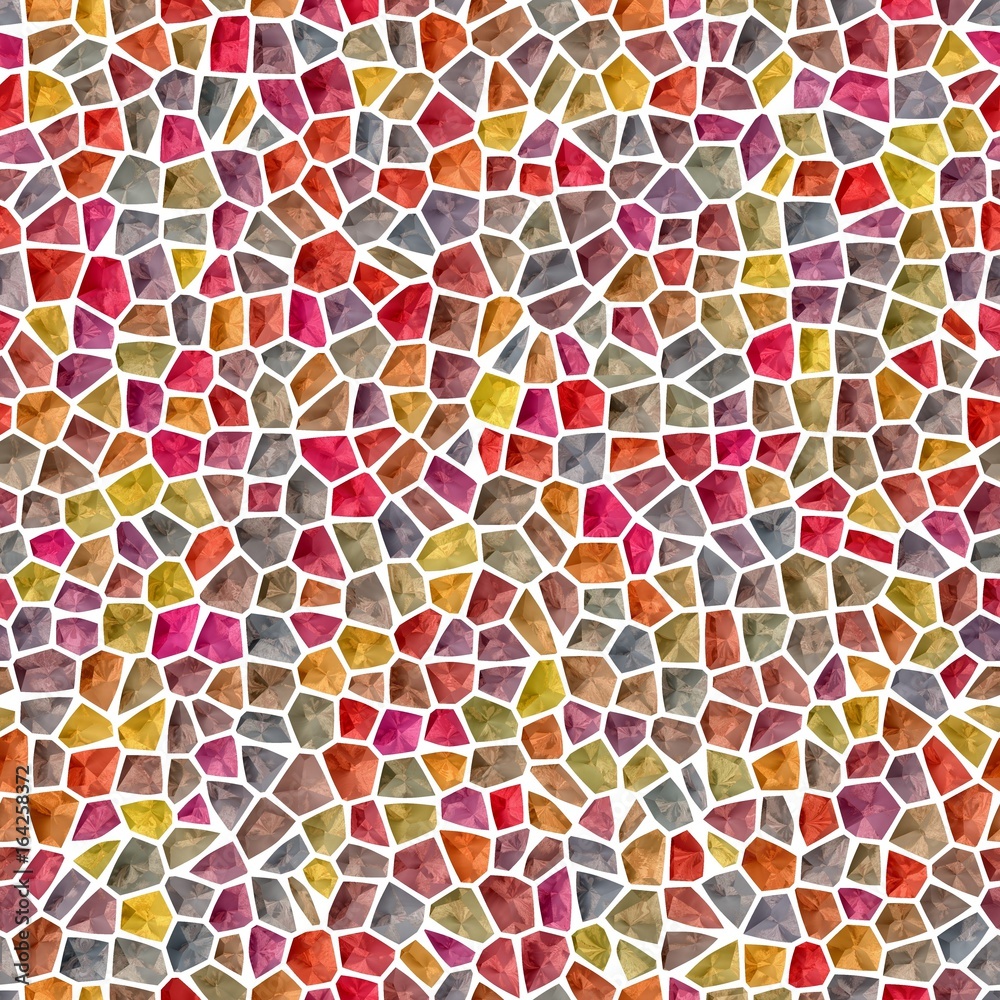 Colorful joyful creative mosaic 3d texture seamless background Stock Illustration | Adobe Stock