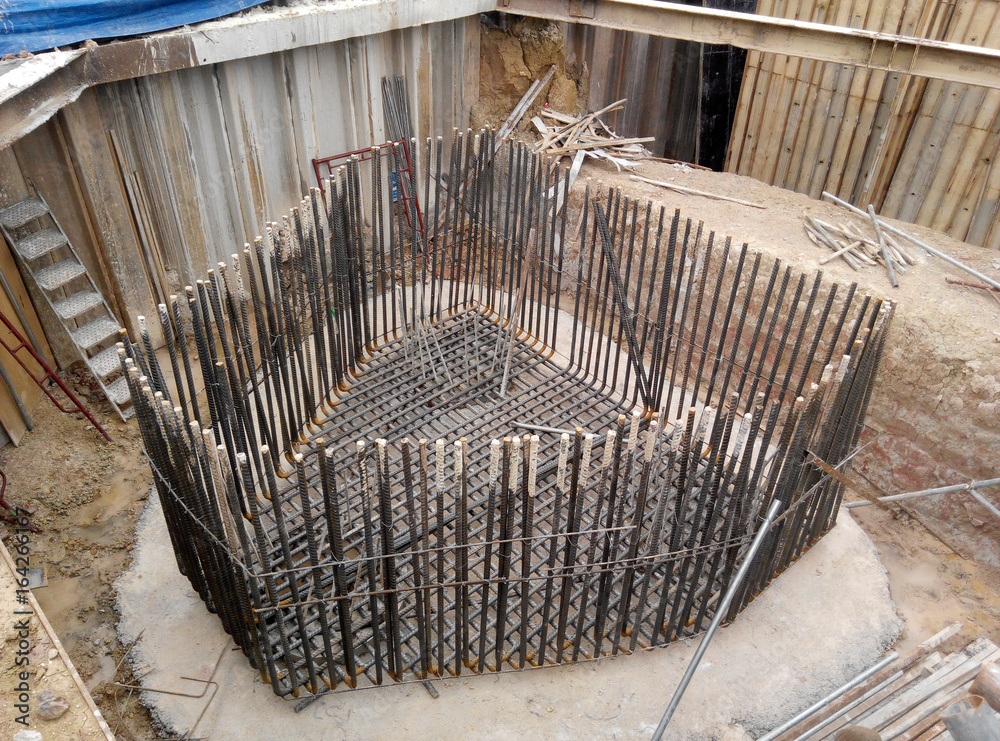 Foundation work include the building piling works and pile cap ...