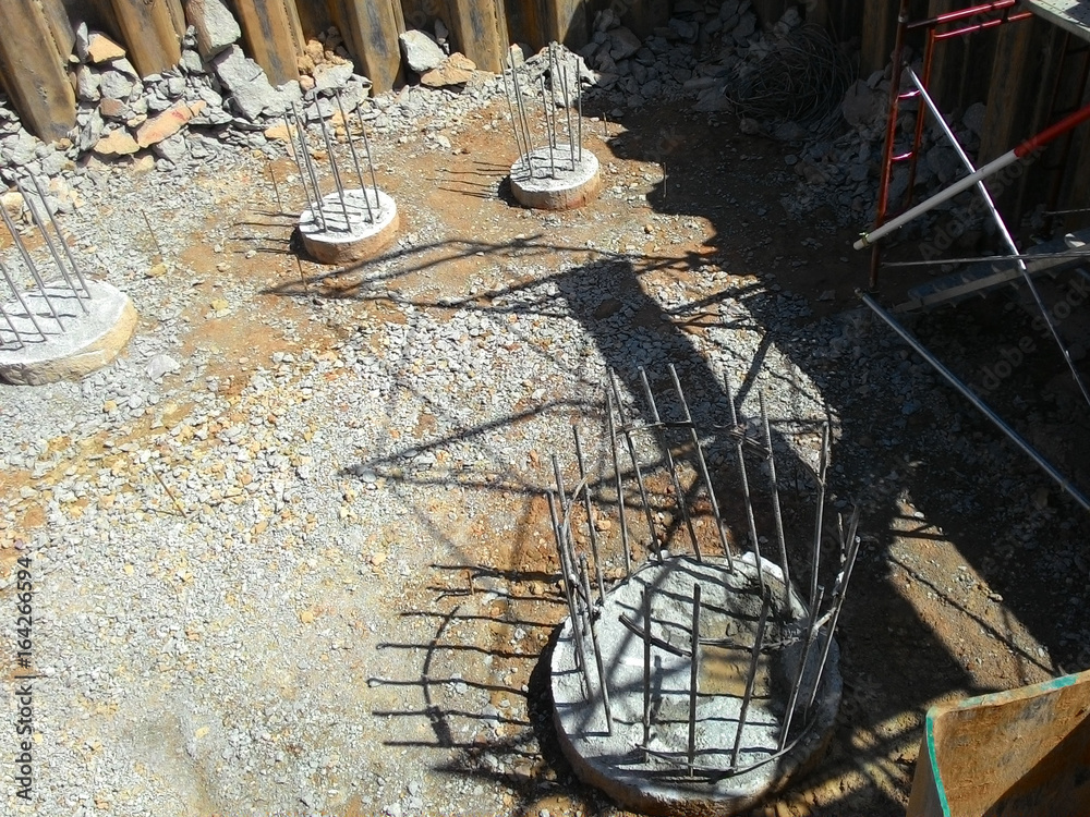 Foundation work include the building piling works and pile cap ...