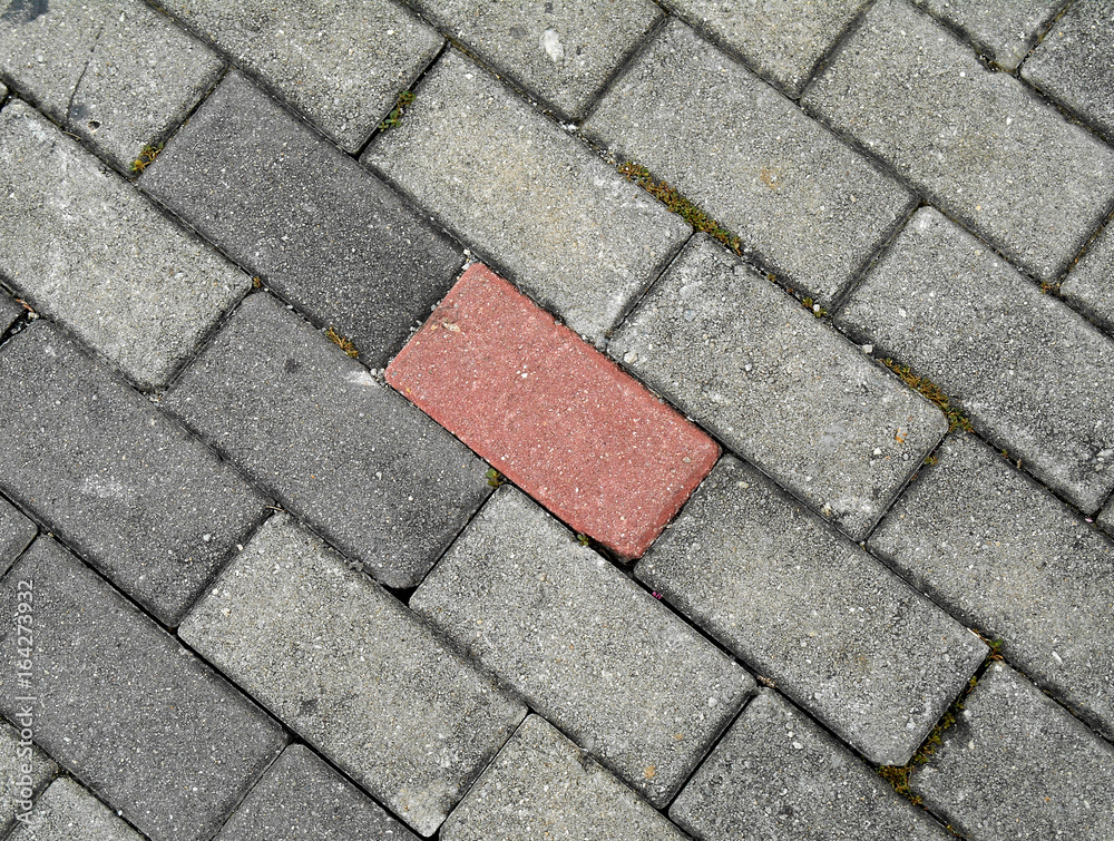 Precast concrete paver stone used as finishes for vehicle road and ...