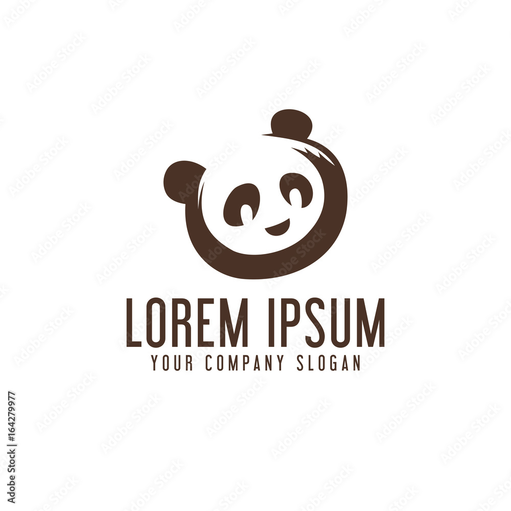 panda logo design concept template Stock Vector | Adobe Stock