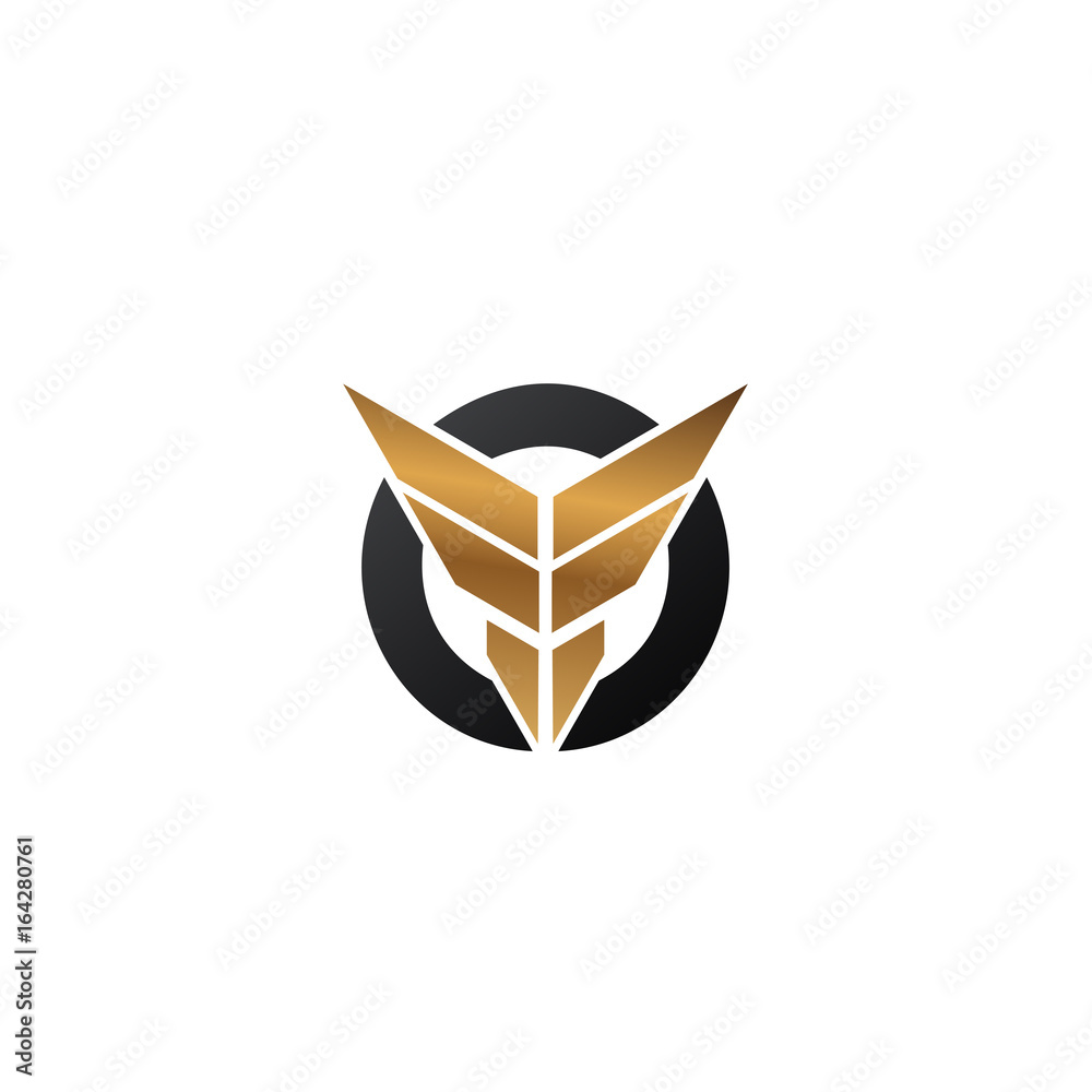 letter F wings logo. security logo design concept template Stock Vector | Adobe Stock