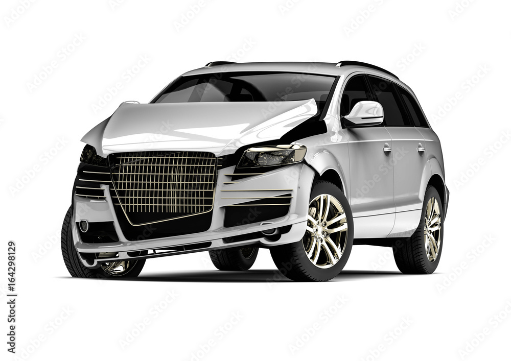 Car accident / 3D render image representing a car accident Stock ...