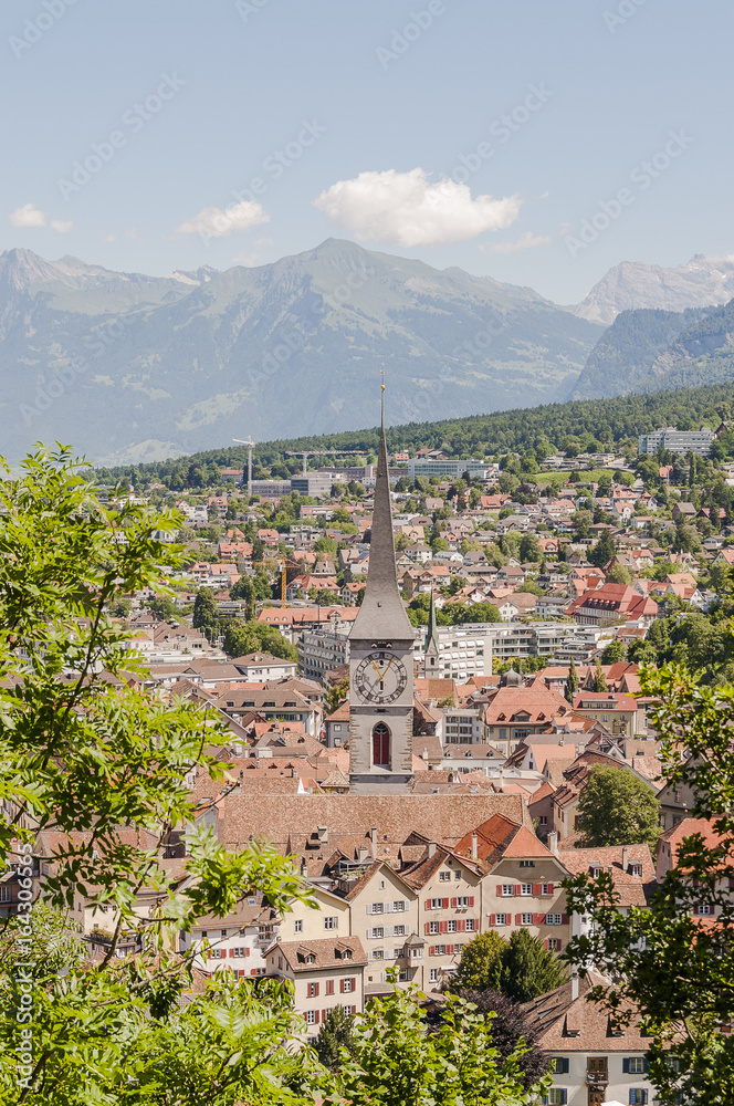 Foto de Chur, Stadt, Altstadt, Martinskirche, Kirche, Altstadthäuser ...