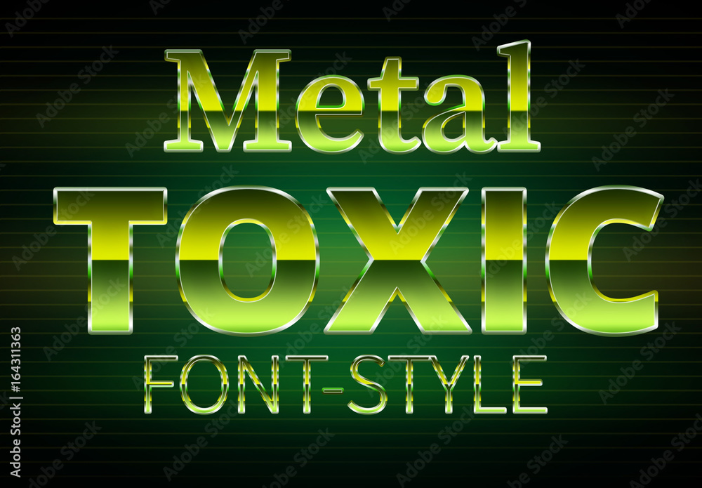 Radioactive Text Style 2 Stock Template | Adobe Stock