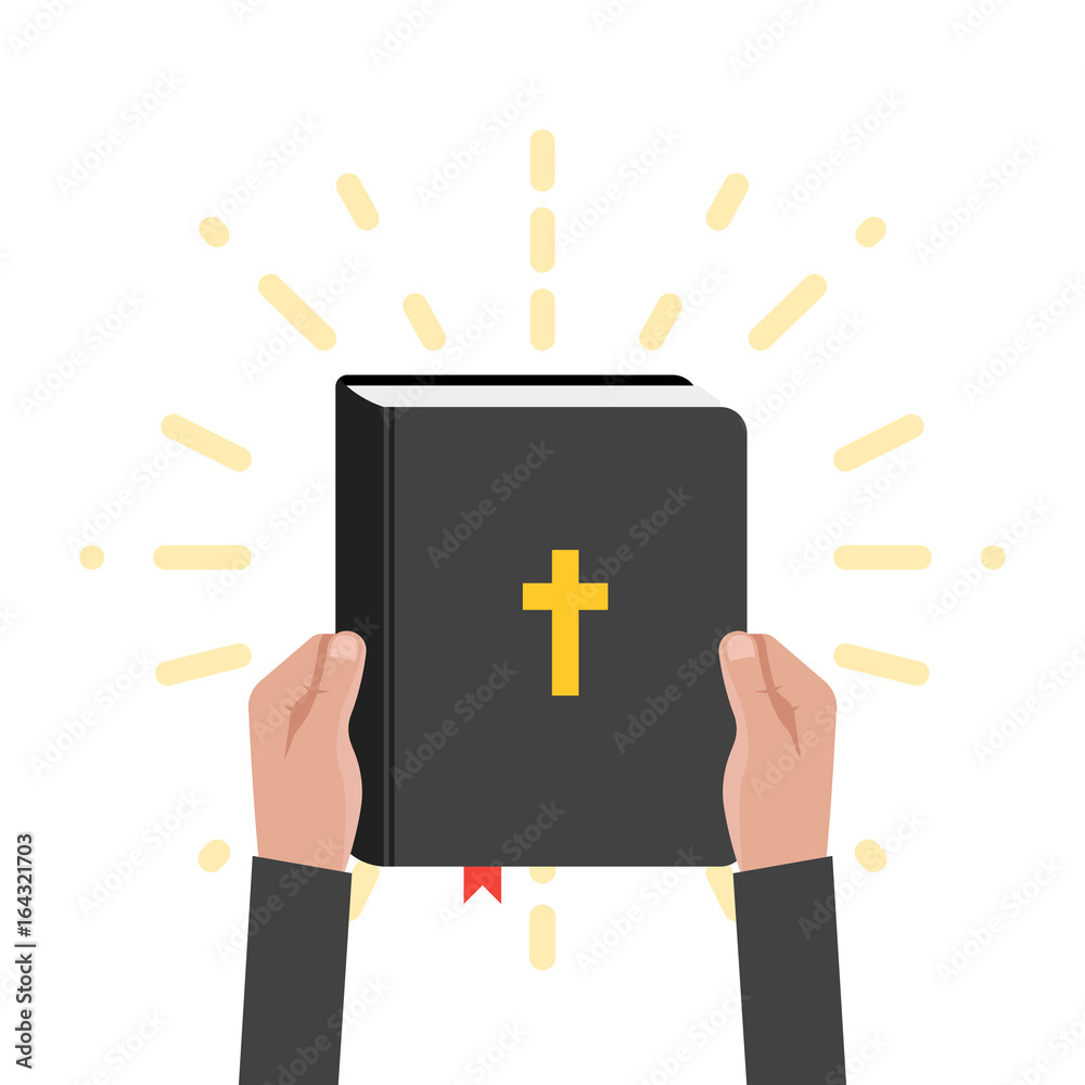 Quotation from the bible, the place empty for text. Holy Book Scripture ...