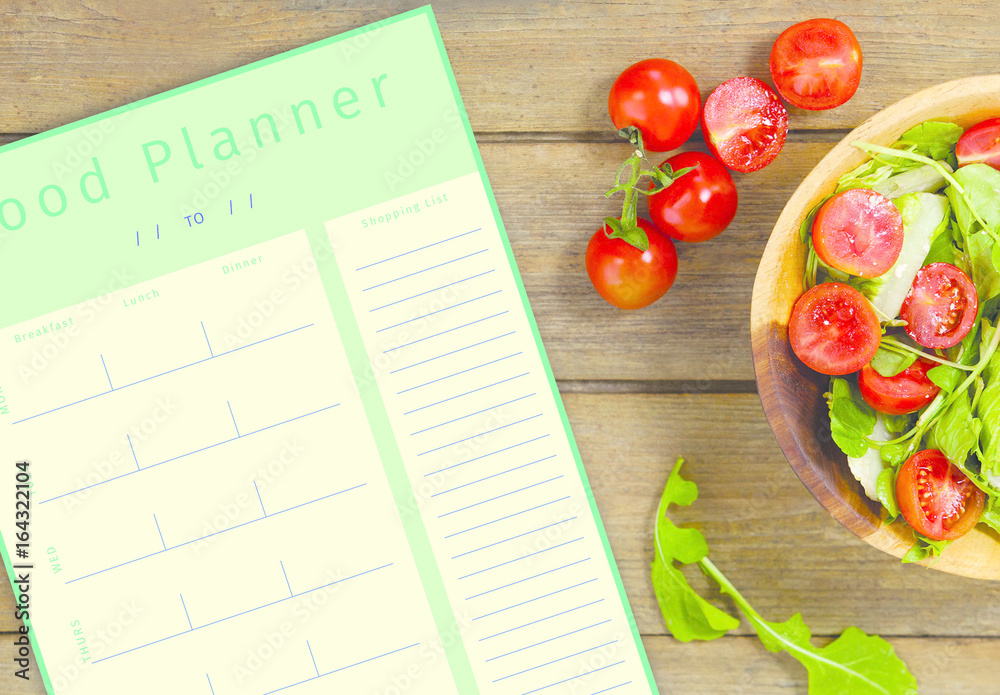 Food Planner and Shopping List Layout 1 Stock Template | Adobe Stock