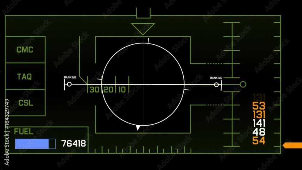 4k Radar GPS signal tech screen display,future science sci-fi data ...