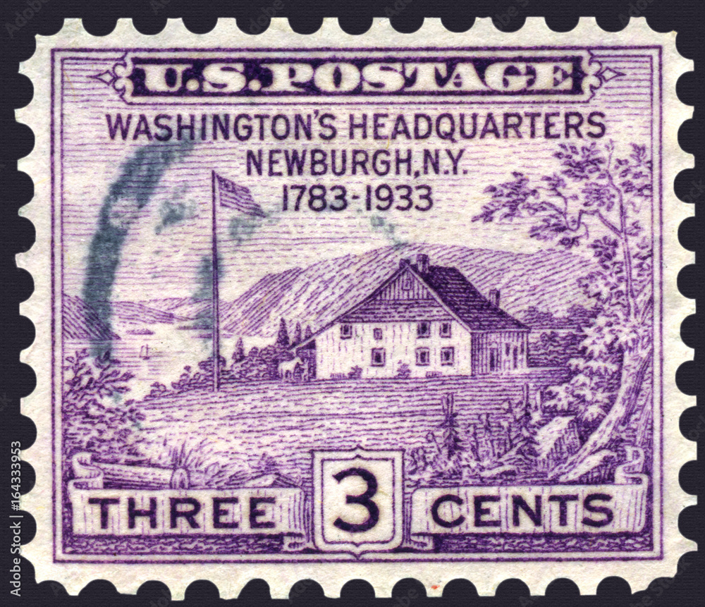 Washington's Headquarters Newburgh, NY, Postage Stamp Stock Photo ...