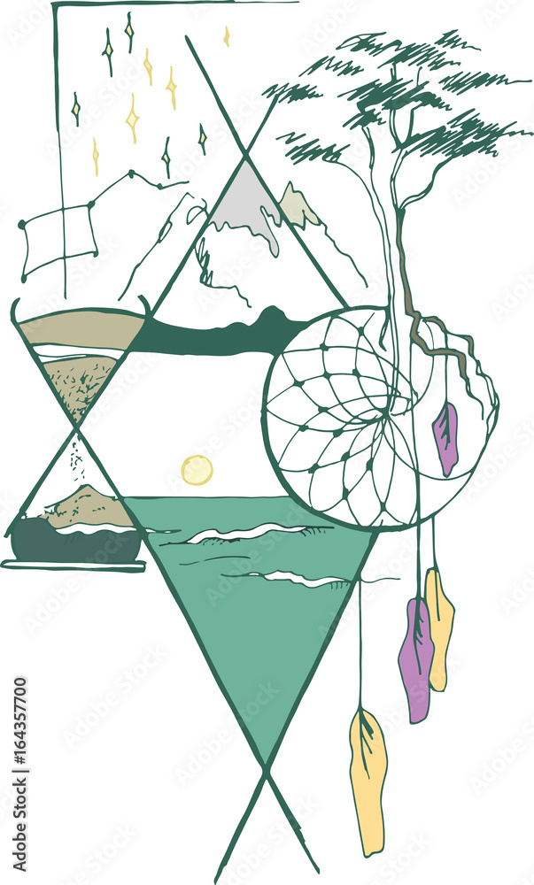 Multifaceted life, the philosophy of nature and time in geometry Stock ...