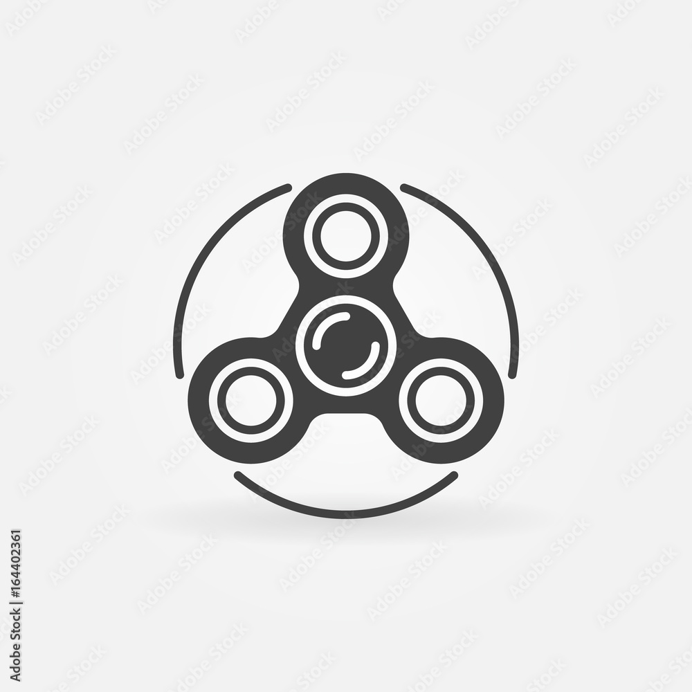 Fidget spinner minimal icon Stock Vector | Adobe Stock