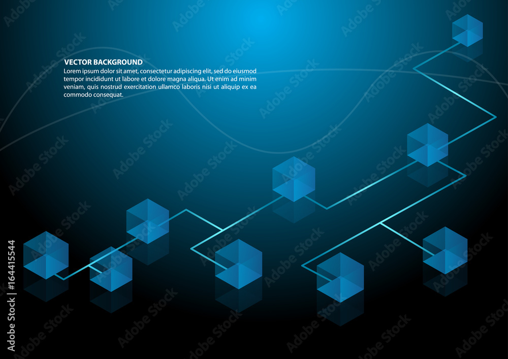 Network connection concept background Stock Vector | Adobe Stock
