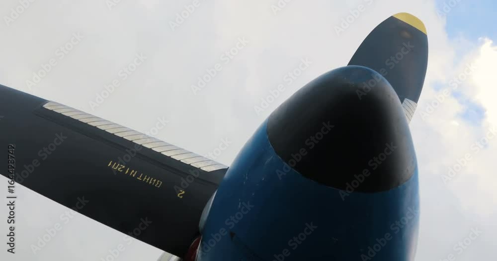 Airplane Ignition and Propeller. Jet Engine. Detail of jet engine ...
