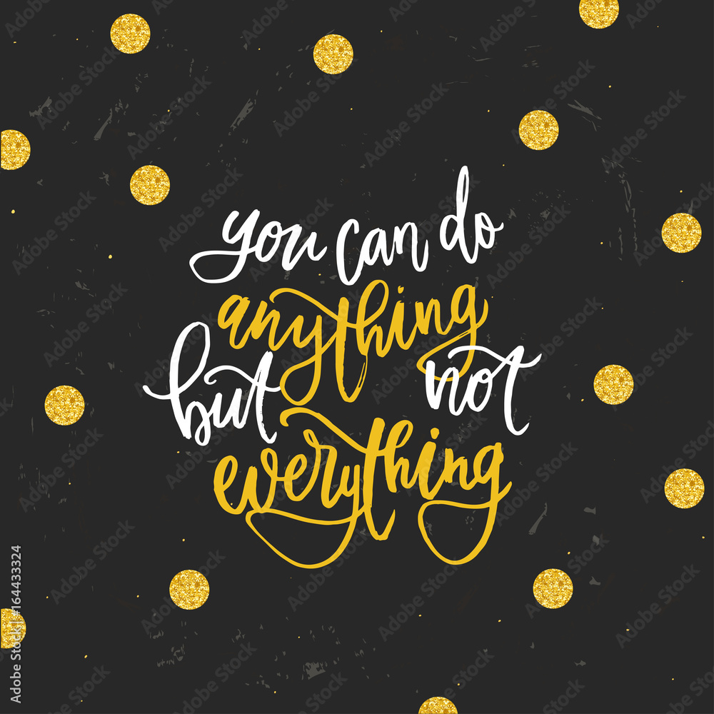 trendy hand lettering poster. Hand drawn calligraphy you can do ...