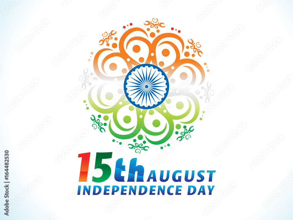 abstract independence day background Stock Vector | Adobe Stock