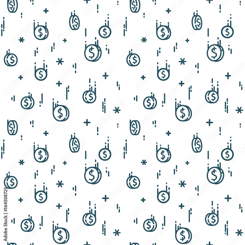 Money rain background. Stock Vector | Adobe Stock