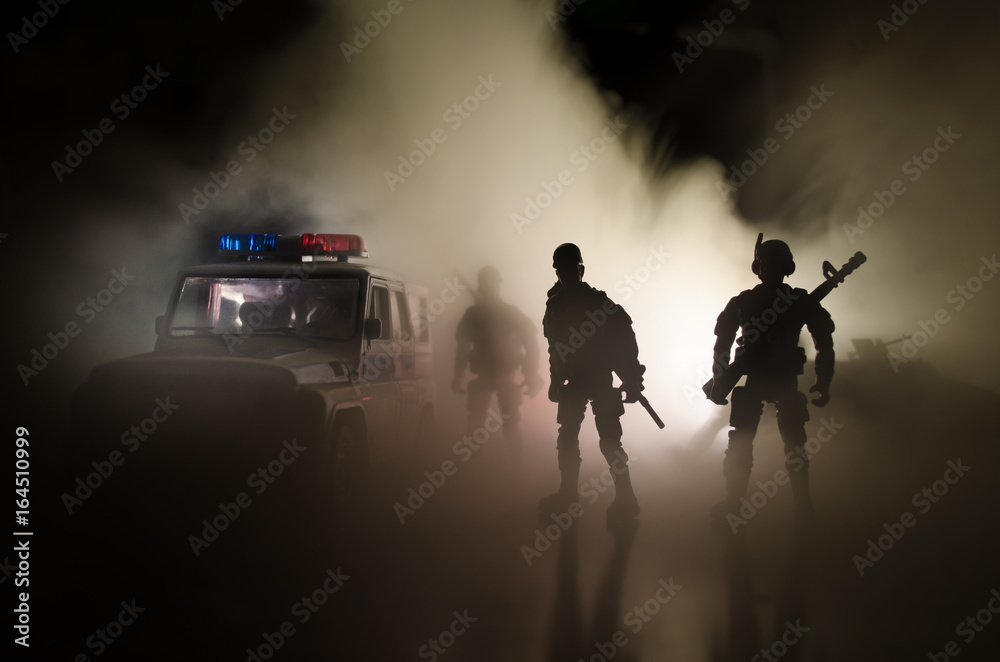 Riot Police In Action