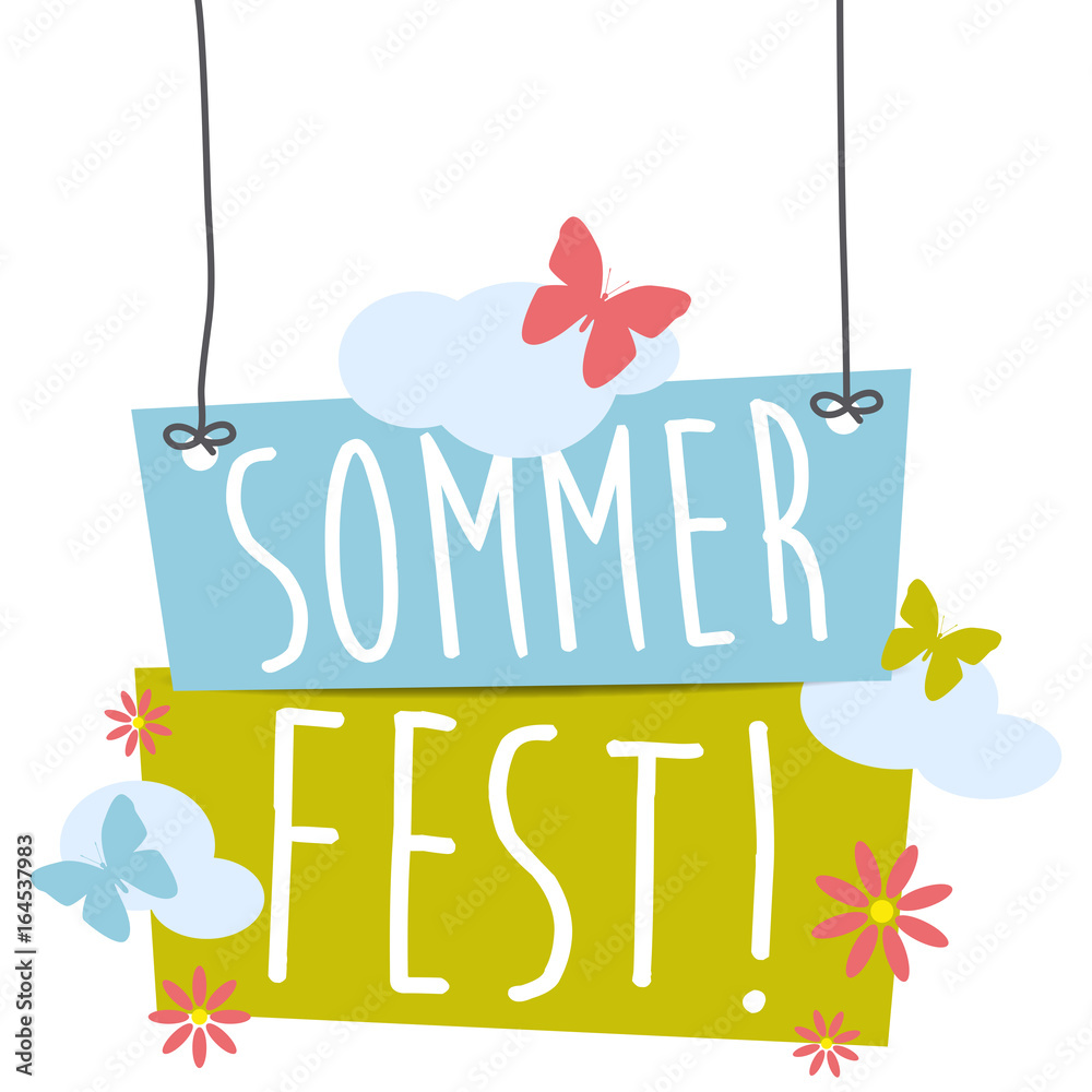Sommerfest! Button, Icon Stock-vektor | Adobe Stock