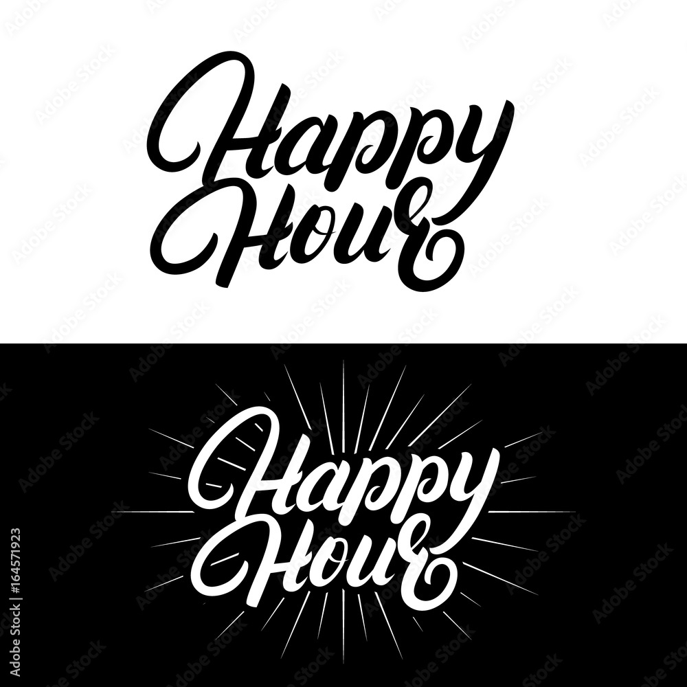 Happy Hour Hand Written Lettering Stock Vector Adobe Stock happy-hour-hand-written-lettering-stock-vector-adobe-stock