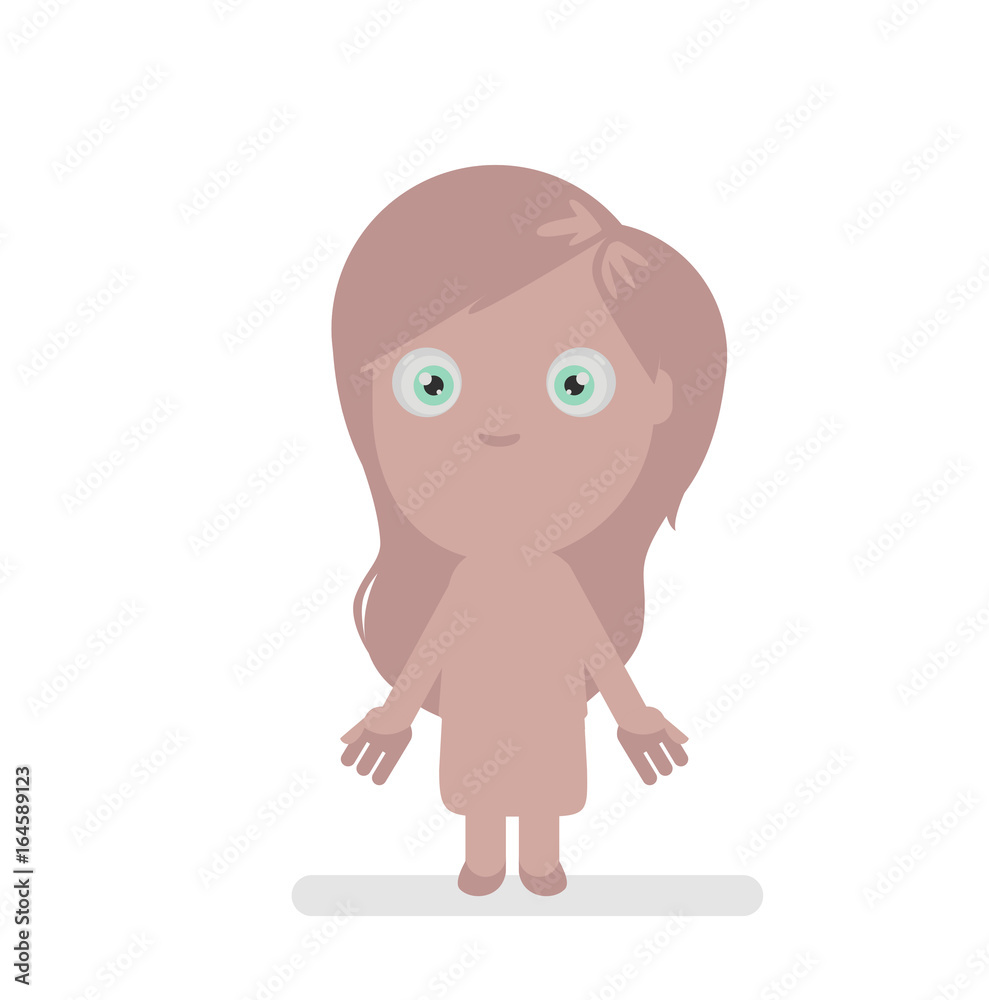 Cute human silhouette vector illustration Stock Vector | Adobe Stock