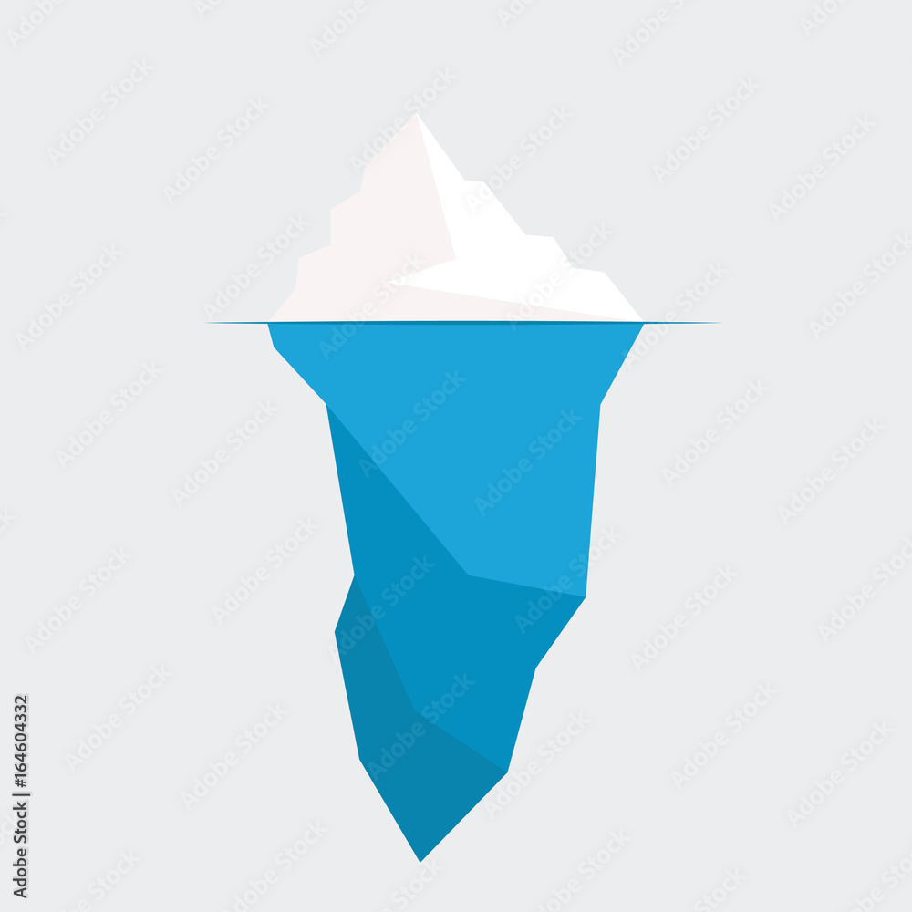 Iceberg vector illustration Stock Vector | Adobe Stock