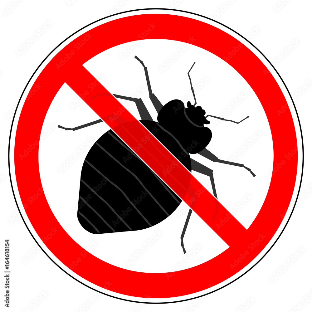 srr235 SignRoundRed - german - Verbotszeichen: Wanze / Bettwanzen ...